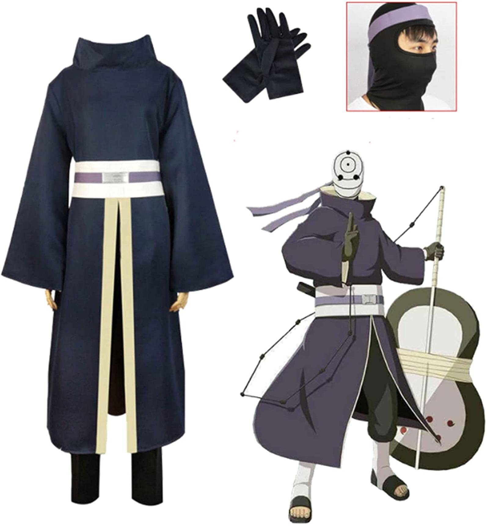 Buy Anime Naruto Cosplay Accessories Props Costume Ninja Robe Akatsuki ...