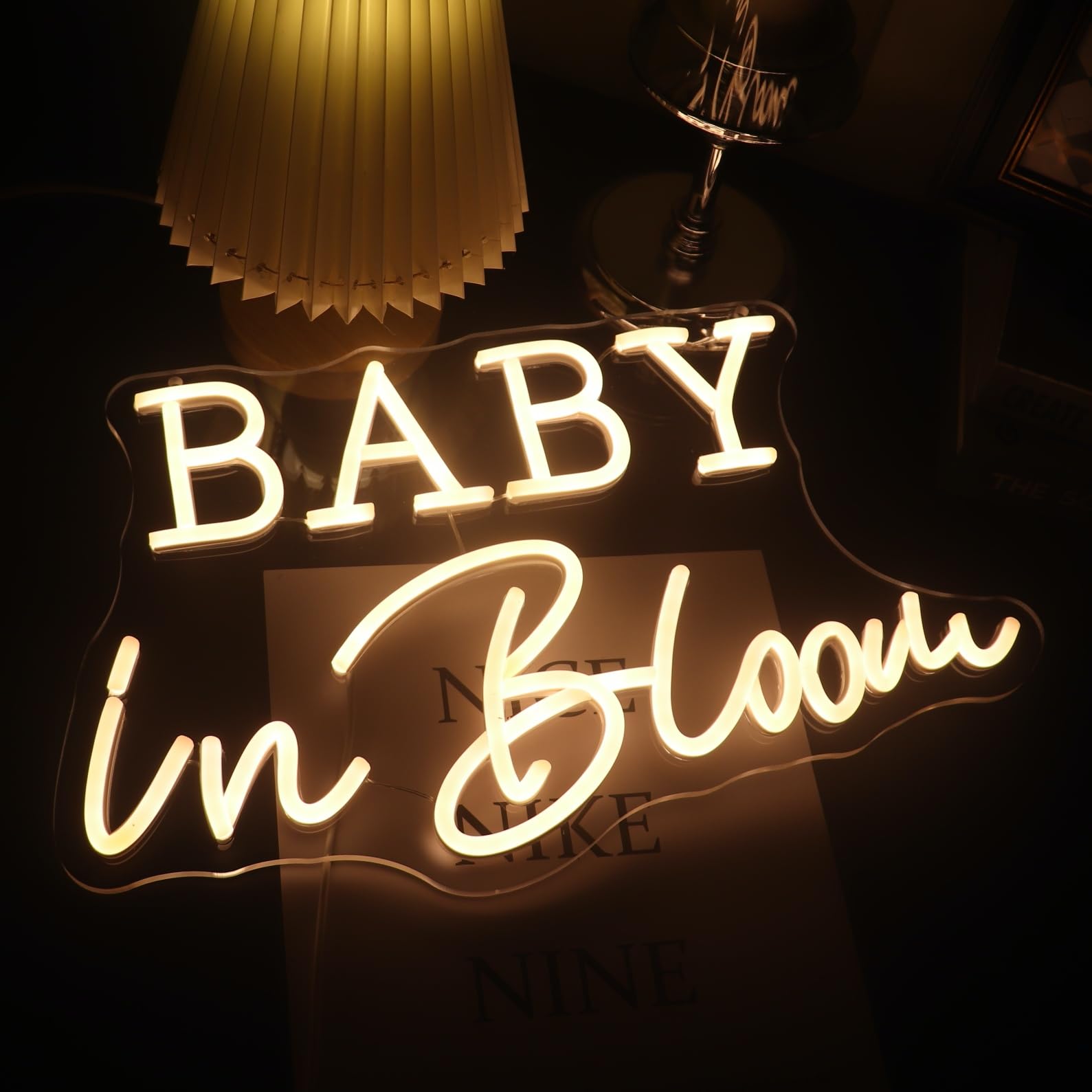 Amazon.com : Baby In Bloom Neon Signs Led Gender Reveal Party Boy/Girl ...