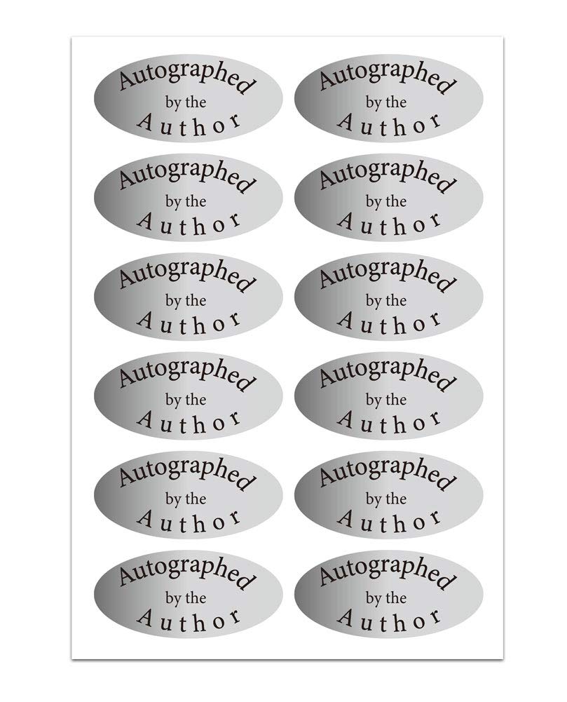 reMarkable Silver Foil Autographed Oval Labels - 1008 PCS, 1 x 2 Inch ...