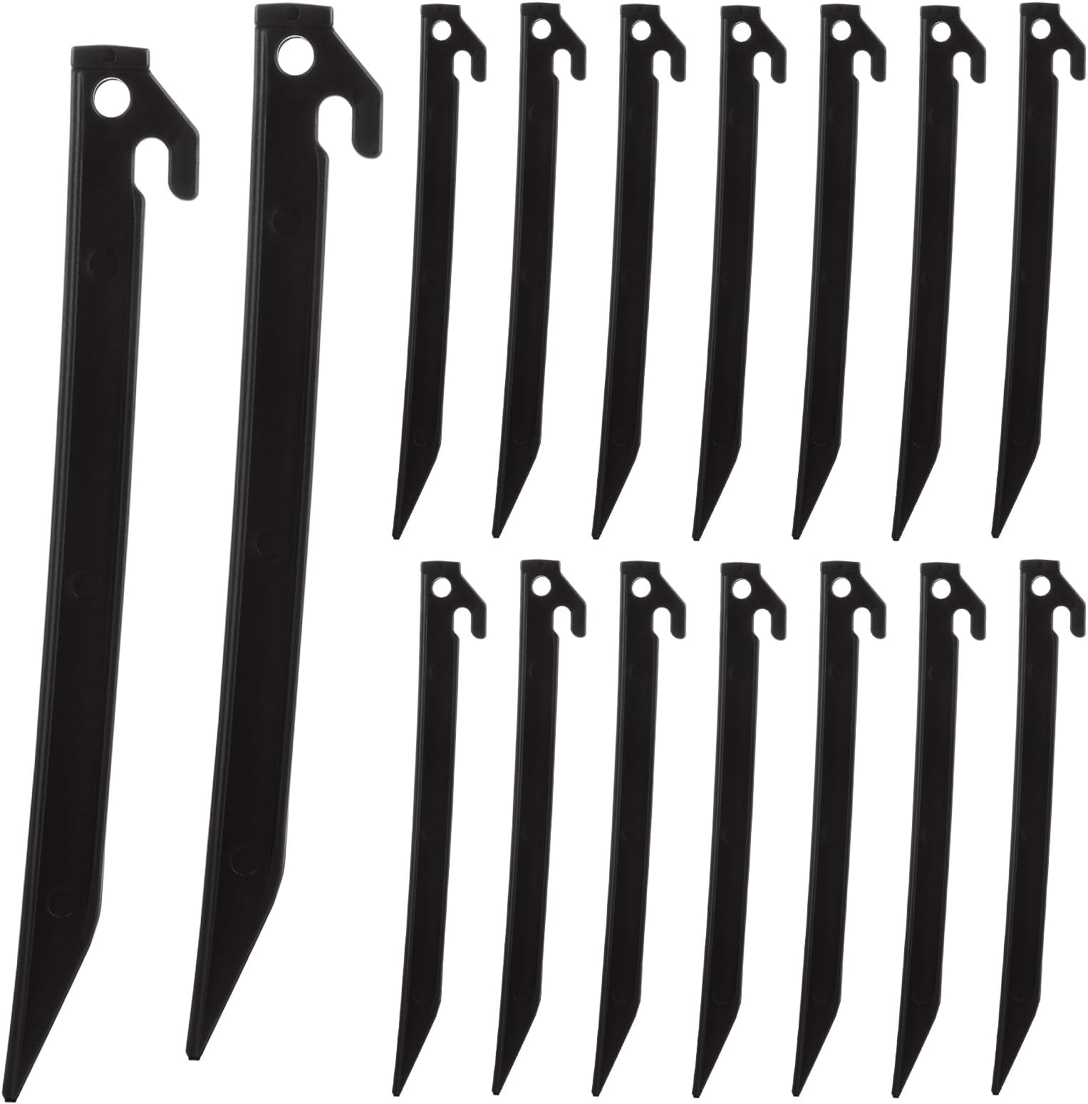 Amazon.com : 50 Pack Plastic Tent Stakes 9 Inch, Heavy Duty Tent Pegs ...