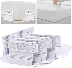 Lock Sheet Holders, Bed Sheet Holders, Fitted Sheet Holders for Corners Keep Sheets Firm & Tight ...