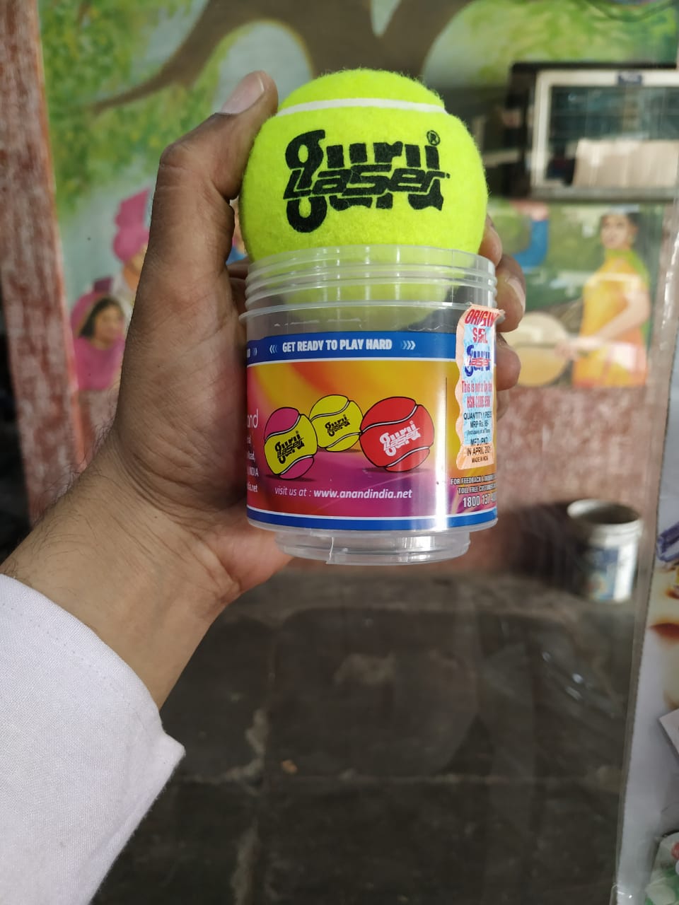 guru laser Tennis Ball 6 pc(Heavy Mix Color) : Amazon.in: Sports, Fitness & Outdoors