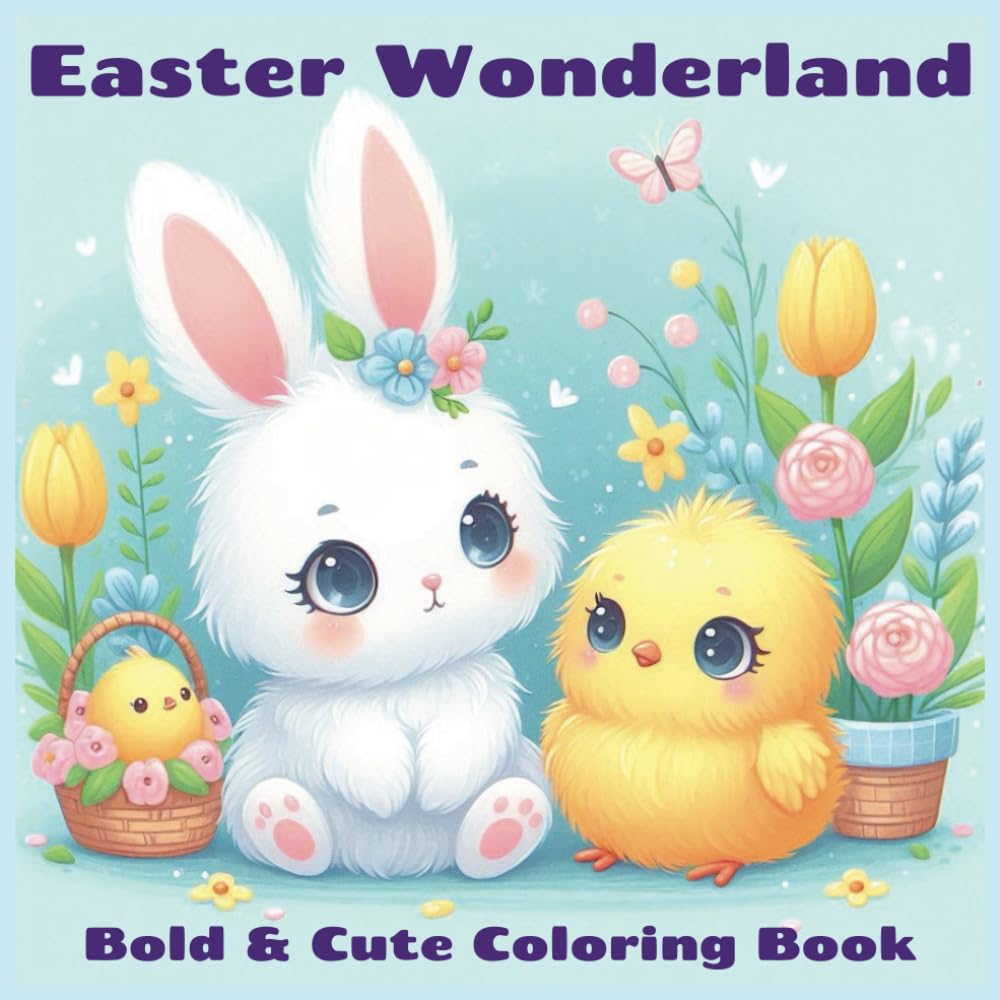 Amazon.com: Easter Wonderland: Bold & Cute Coloring Book: 9798311238557 ...