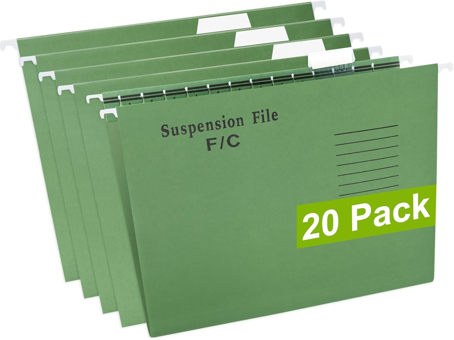 GUOKOFF Foolscap Suspension Files, 20PCS FC Filing Cabinet Suspension ...