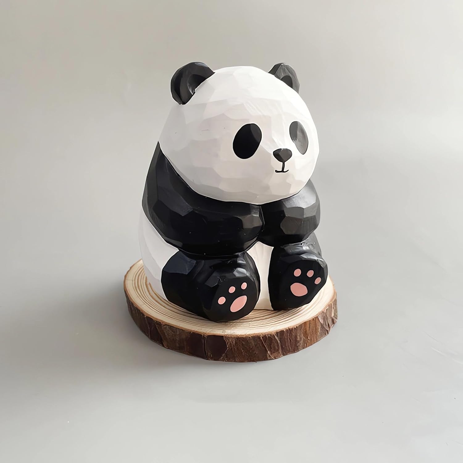 Amazon.com: NEIDE Panda Figurine Decor Panda Handmade Statue Miniature ...