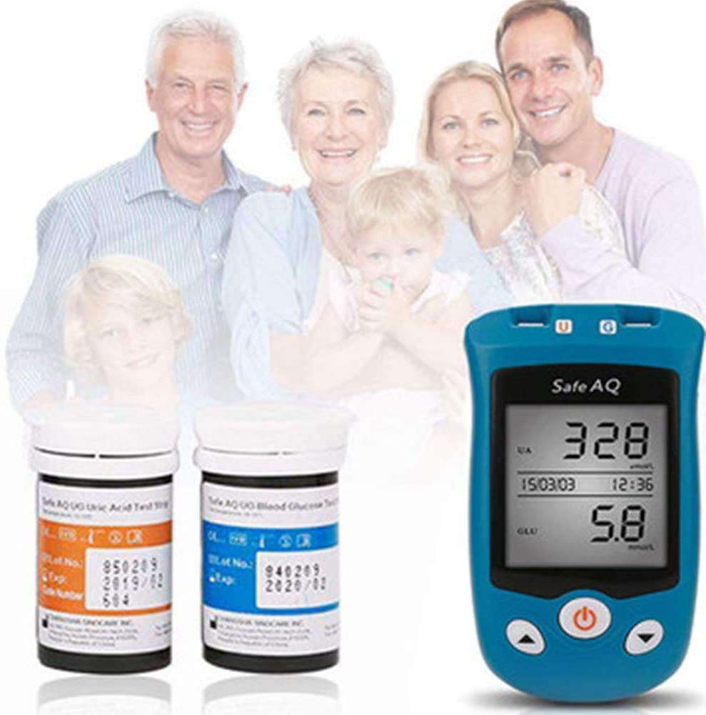 Buy 2 in1 Blood Sugar Monitoring Blood Glucose and Uric Meter Multi ...