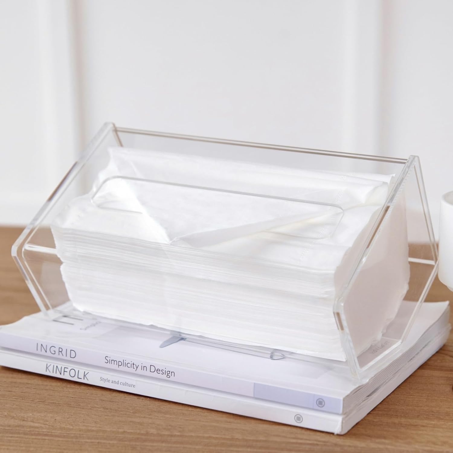 Amazon.com: Acrylic Tissue Box Holder Rectangle Acrylic Tissue Holder ...