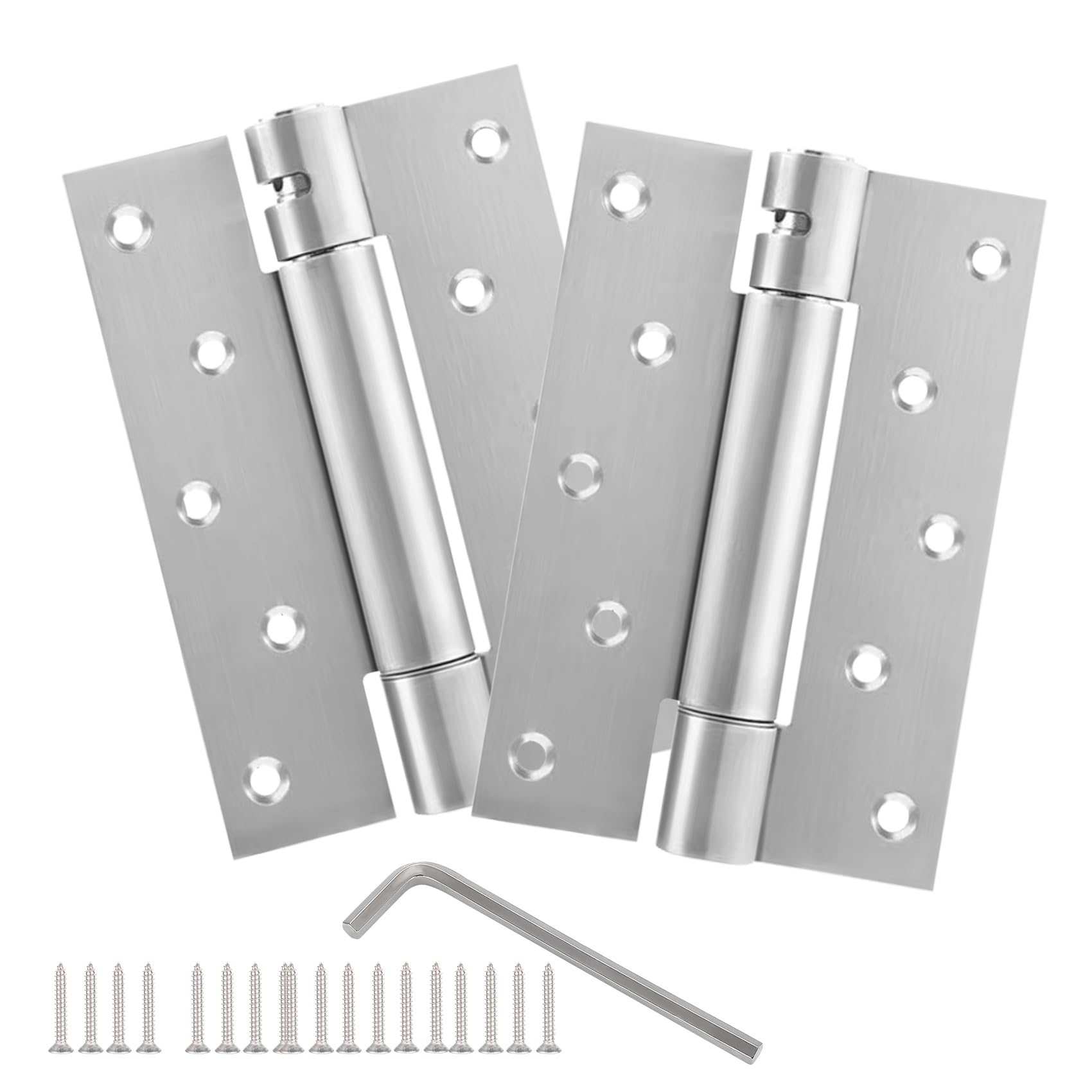 6 Inch Self-Closing Door Hinge Adjustable Spring Heavy Duty Hinge ...