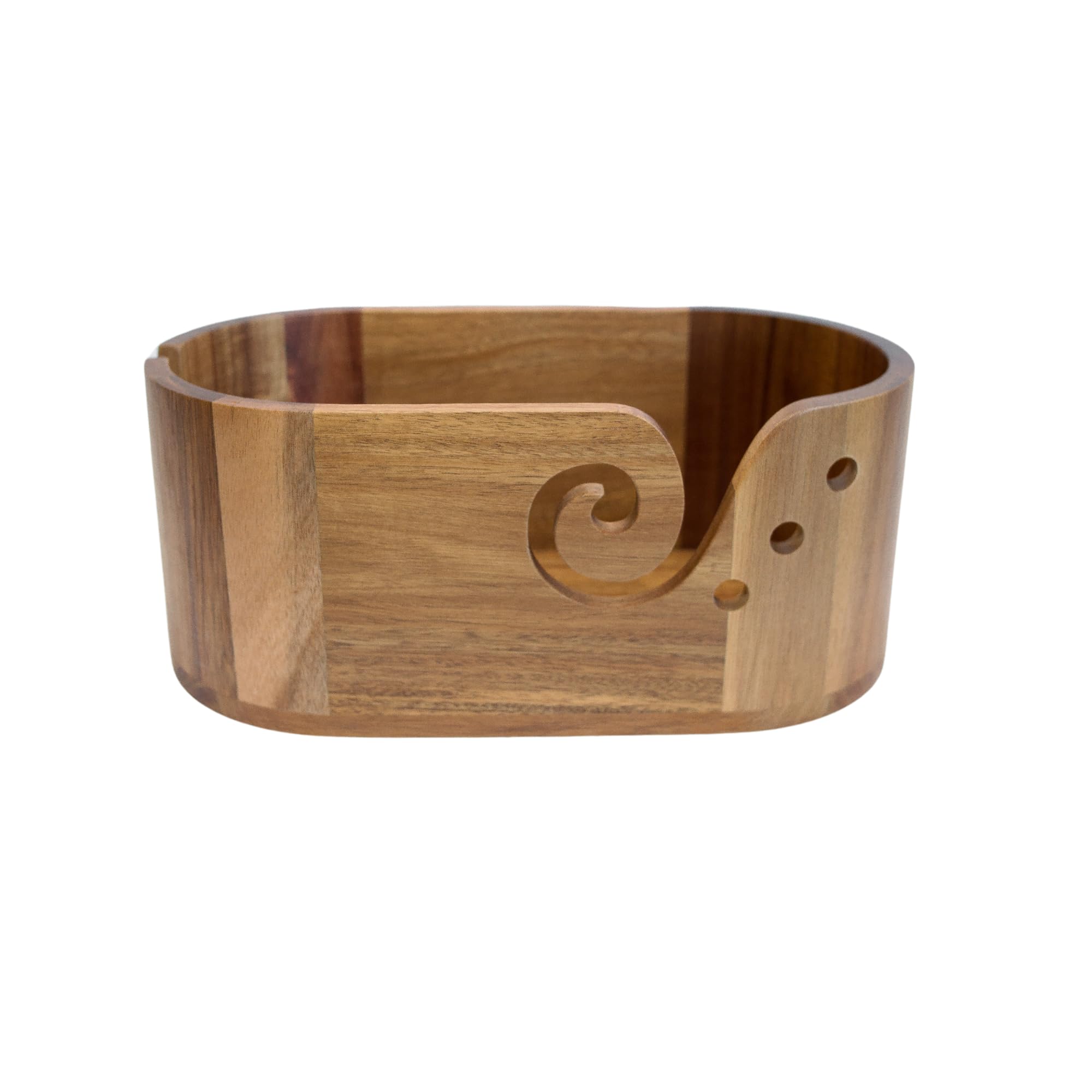 Amazon.com: Knitting Yarn Bowl - Smooth Crochet Bowl w/Swirl Design ...