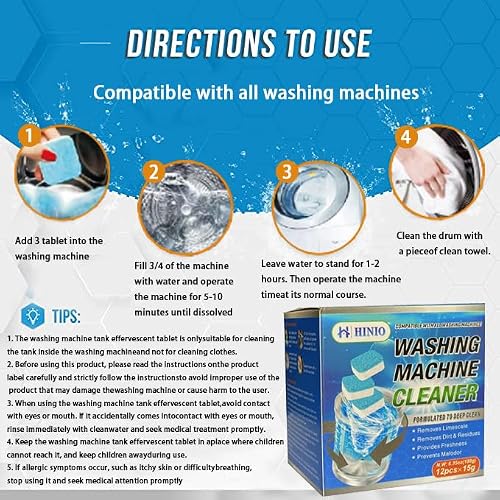 Reviews for Washing Machine Cleaner Tablets, 36 Solid Deep Cleaning ...