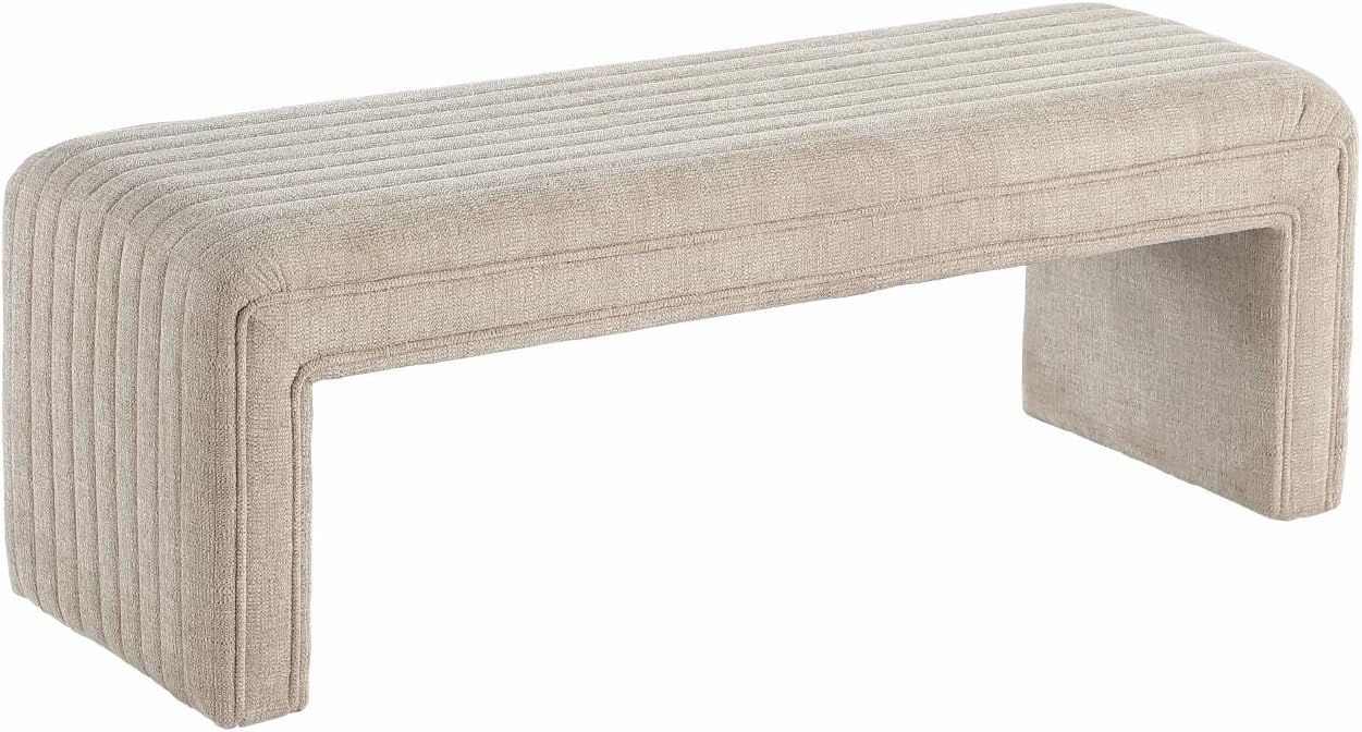 Amazon.com: Bedroom Bench,Modern Ottoman Bench 49 inch,Upholstered ...