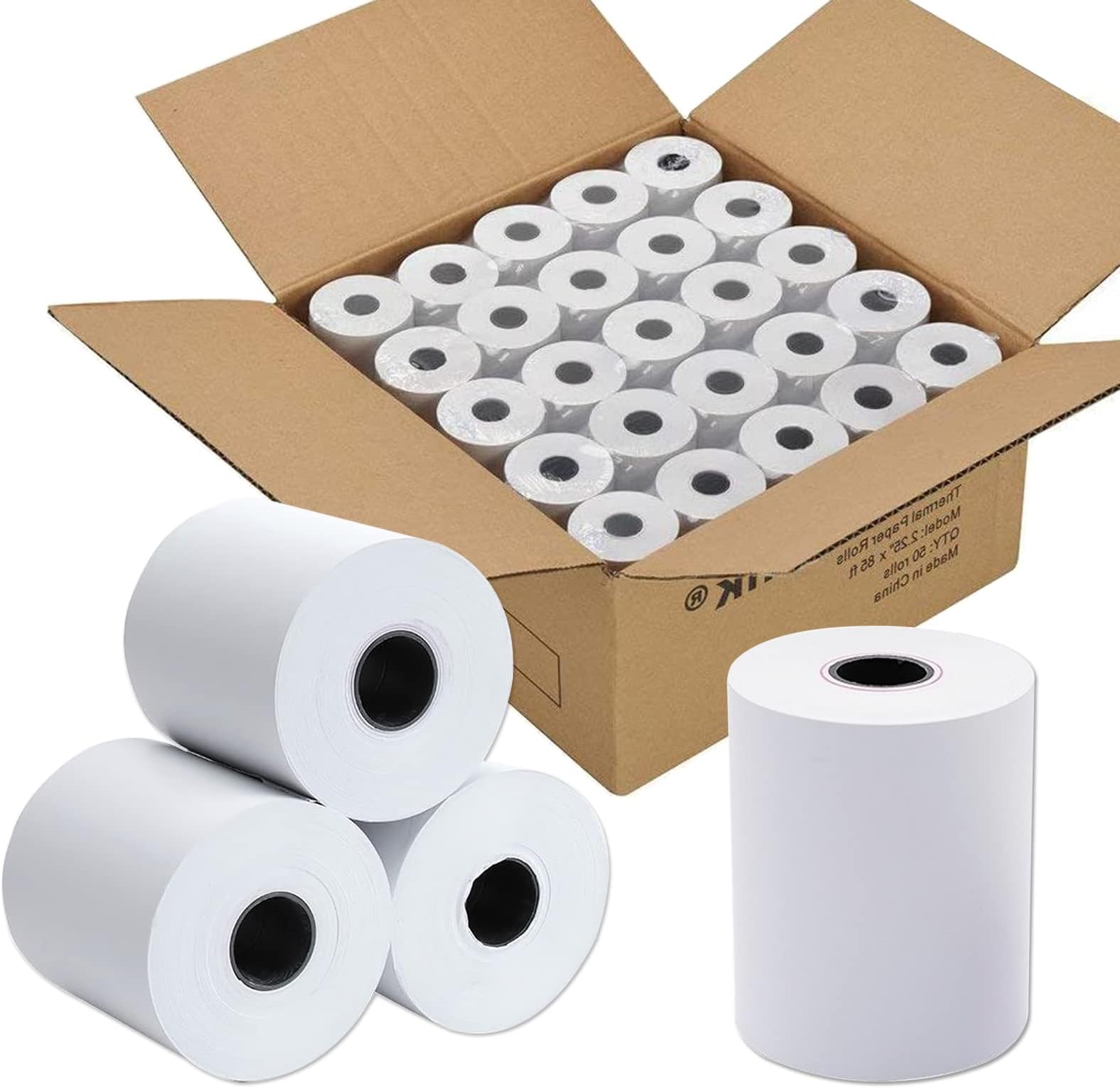 Amazon.com : SJPACK Thermal Paper 2 1/4" x 50' Pos Receipt Paper, 50 ...
