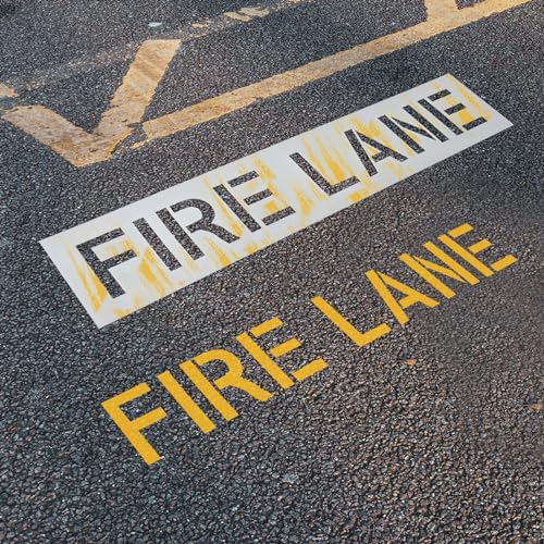 Snapklik.com : Fire Lane No Parking Stencil Set, 256x58 No Parking ...