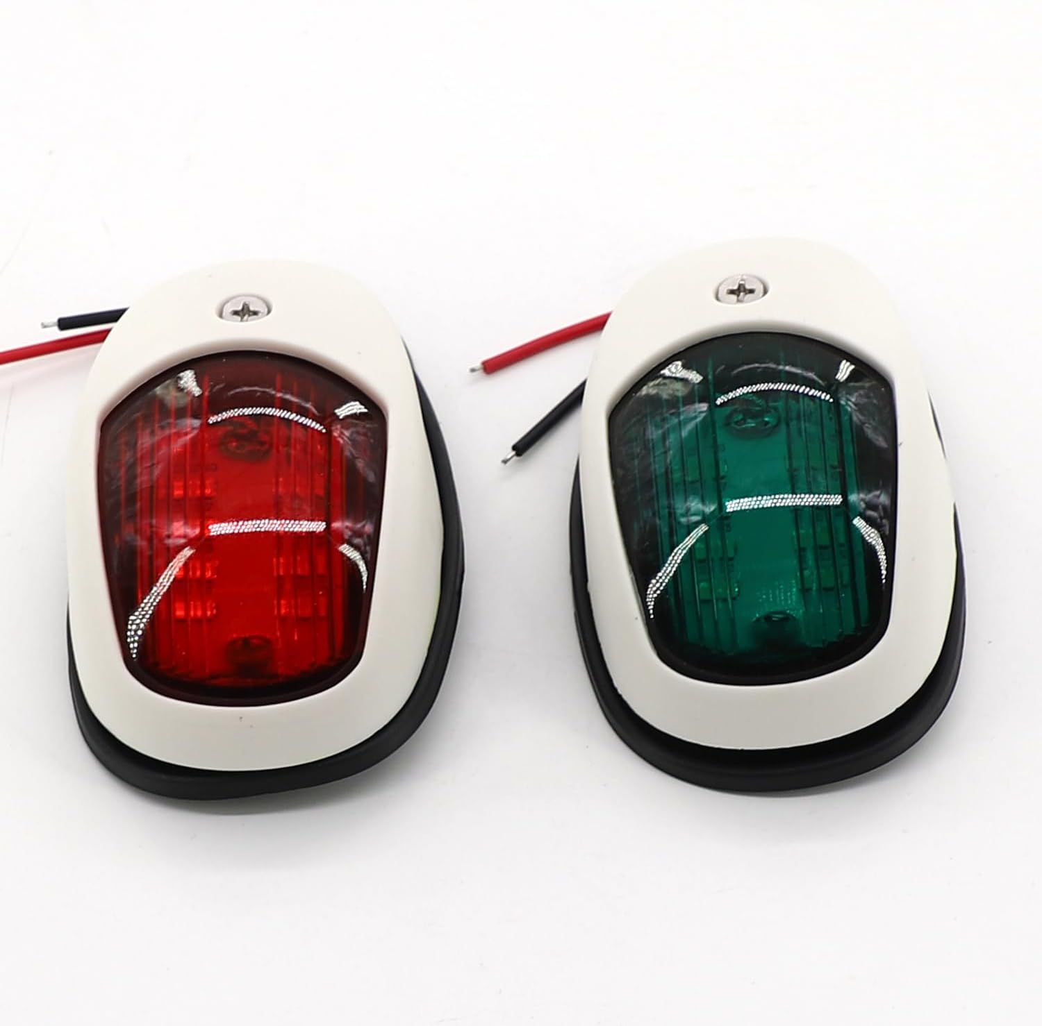 Mutuer LED Boat Navigation Lights, Pair of IP66 Red Green LED ...
