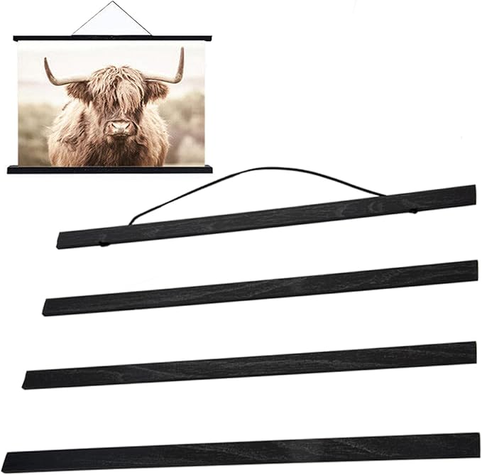 Amazon.com - CYTGOUPER Magnetic Poster Frame Hanger, Black Poster ...