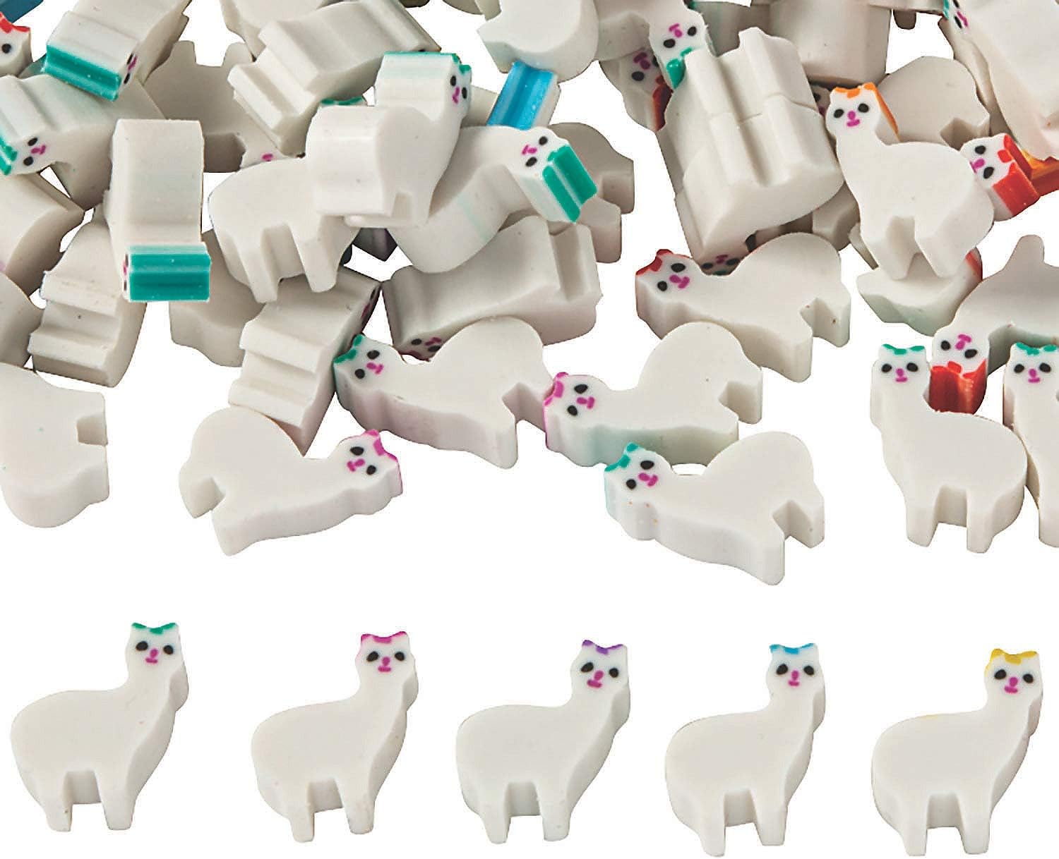 Amazon.com: Fun Express MINI Llama ERASERS - Stationery - 300 Pieces ...