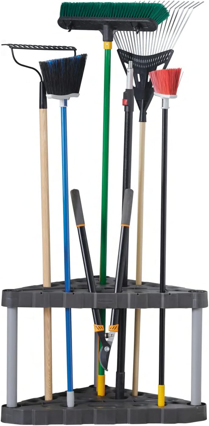 Keter Compact Corner Tool Rack for Maximum Storage and Organization ...