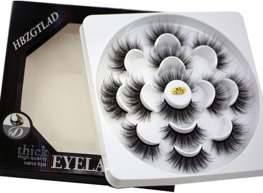 Amazon.com: HBZGTLAD NEW 4 Pairs 3D Mink Hair False Eyelashes Criss ...