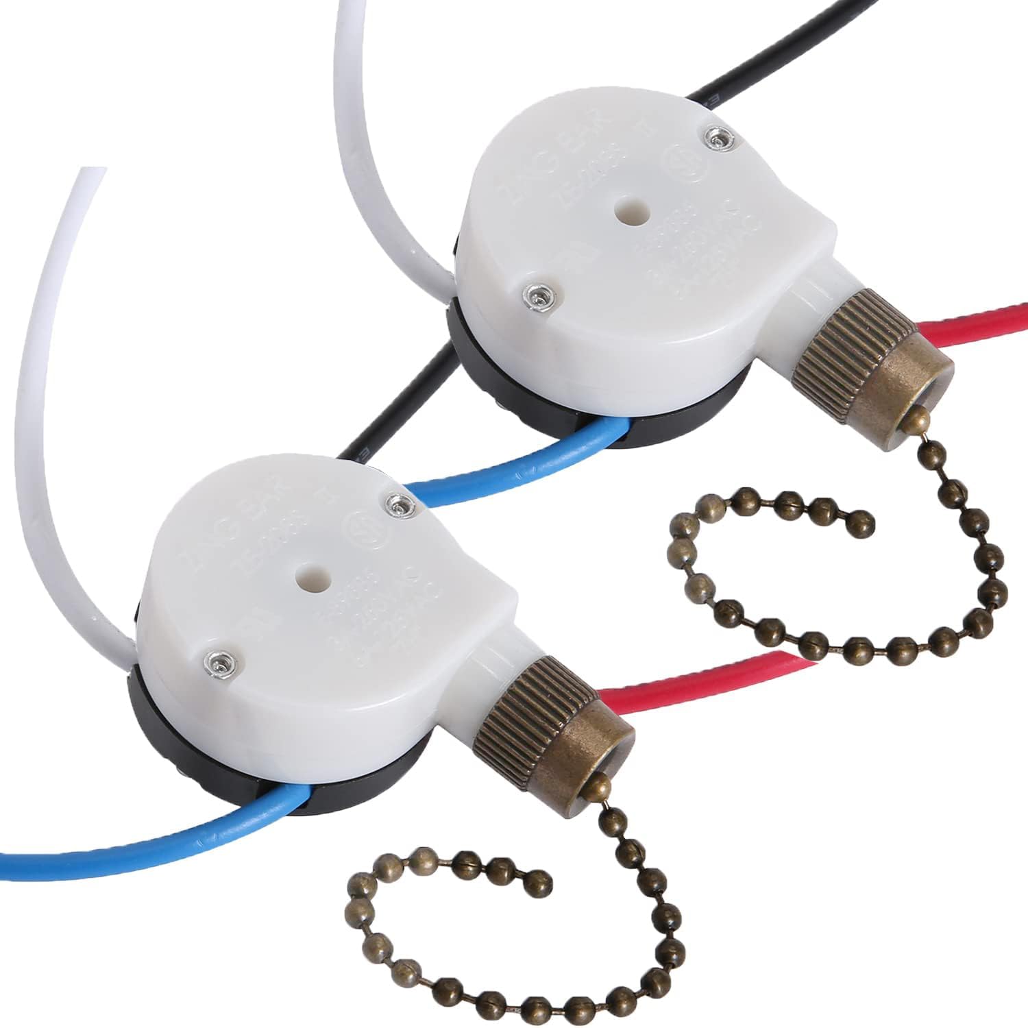 Ceiling Fan Switch ZE-208s E89885 3 Speed 4 Wire Fan Light Switch ...