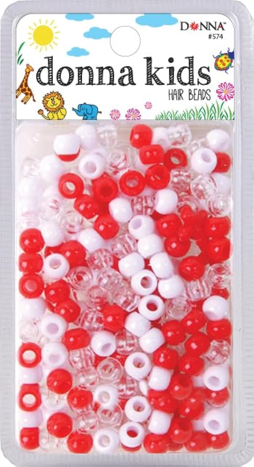 Amazon.com: DONNA Small Plastic Hair Beads, DIY Hair Braiding Plastic ...