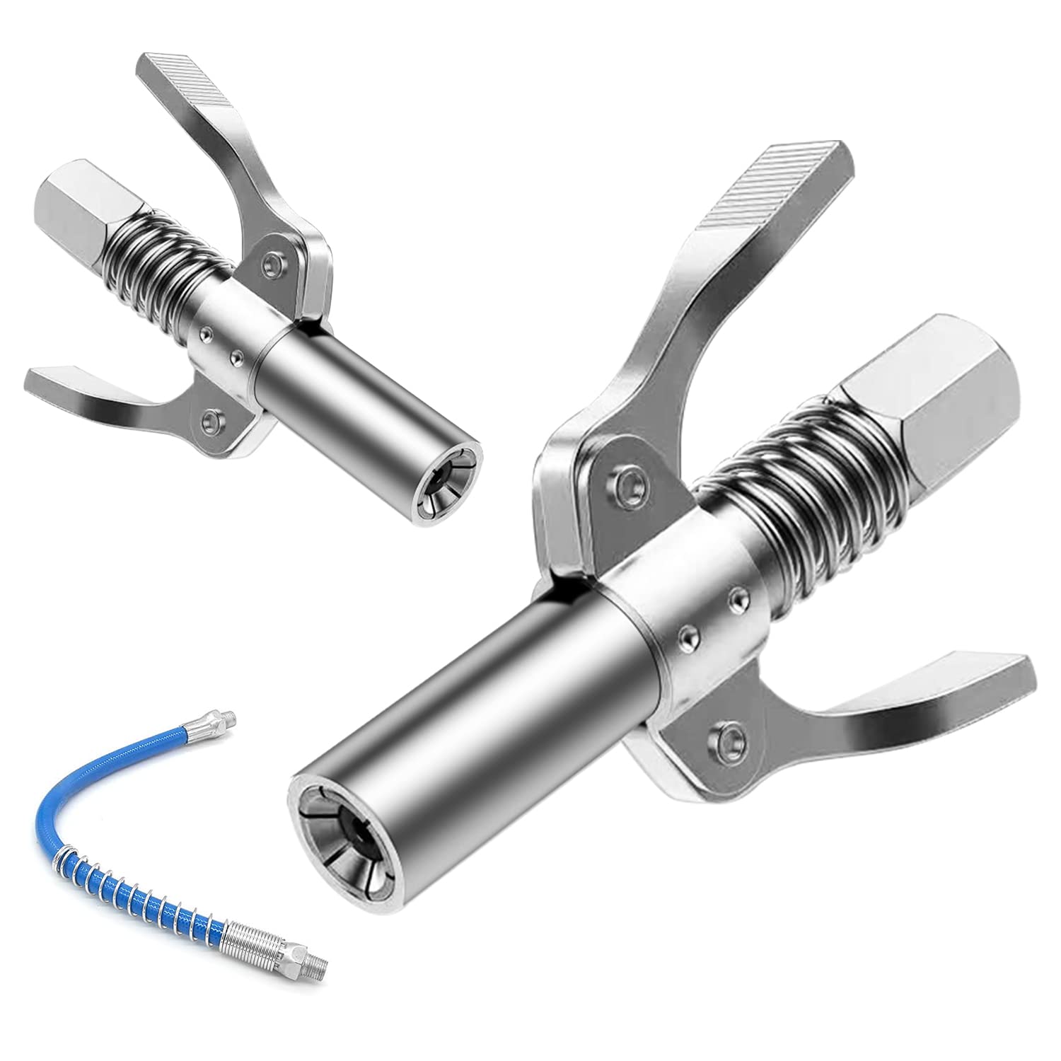 Snapklik.com : Gute Double Handle Grease Gun Coupler, 10000 PSI Duty ...