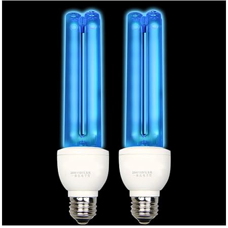 BAIMNOCM 2 Pack Germicidal UV Sanitizer Light Bulb with Ozone 25 Watt ...