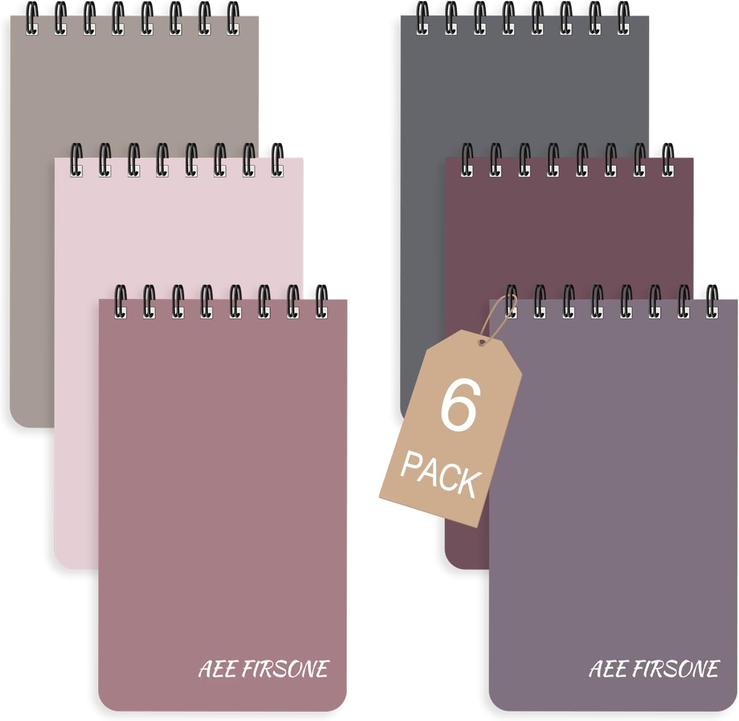 Amazon.com : EOOUT 4 Pack Mini Spiral Notebook, A6 Cute Pocket ...