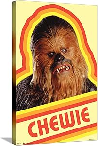 Amazon.com: Trends International Star Wars: Saga - Chewie Canvas Wall ...
