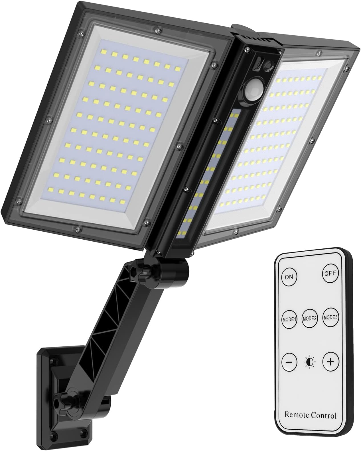 xingruyu Solar Lights Outdoor with Remote Control, Double Solar Panels ...