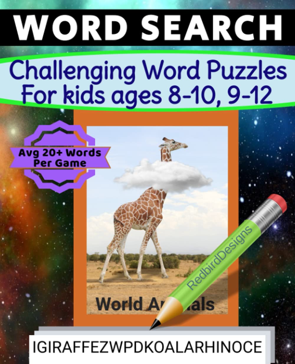 KIDS WORD SEARCH PUZZLES: Childrens Workbook Circle the Word, 50 ...
