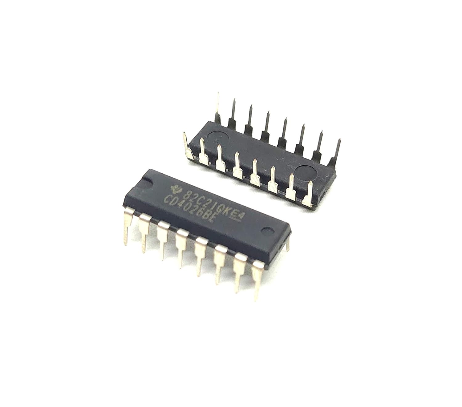 INVENTO 2Pcs 4026 IC CD4026BE Logic IC Decade Counter/Divider, 16 MHz ...