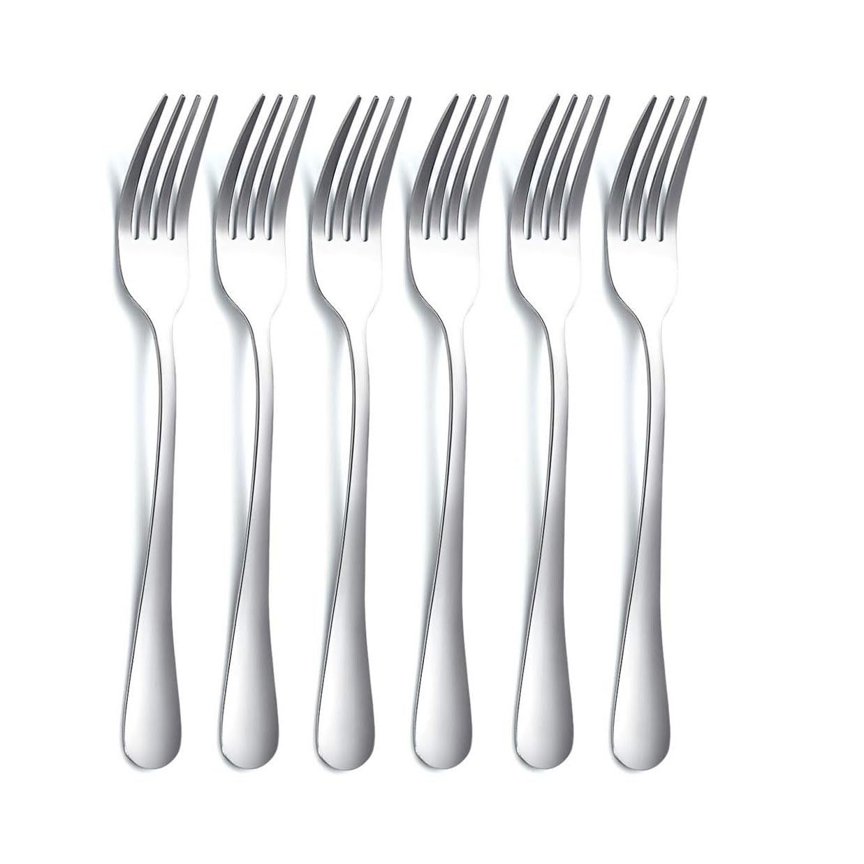 Forks Cutlery Stainless Steel Fork Set,Dinner Fork Set of 6 Pieces ...