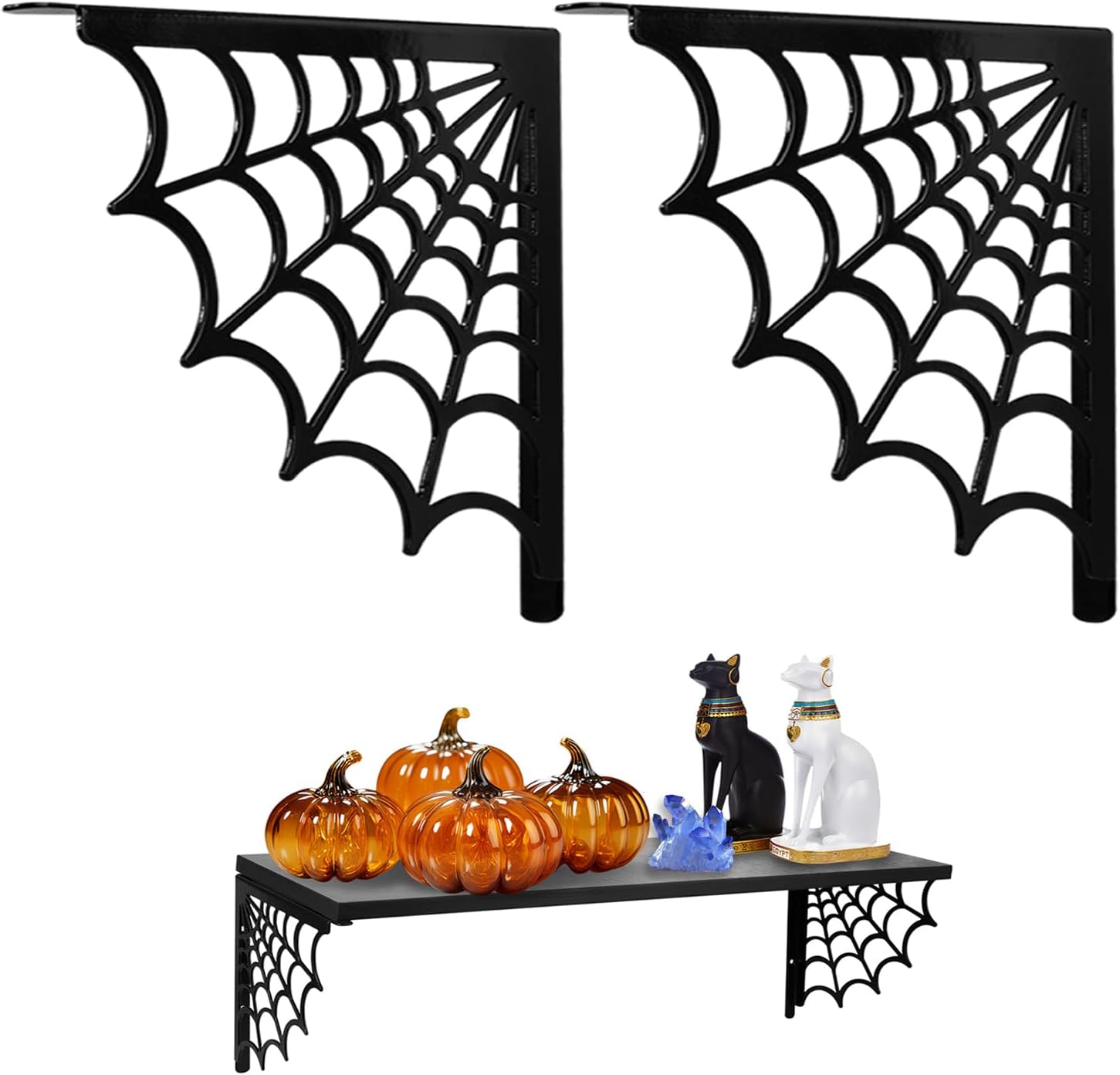 Amazon.com: otpuskay Spider Web Shelf Bracket, Goth Decorative Bracket ...