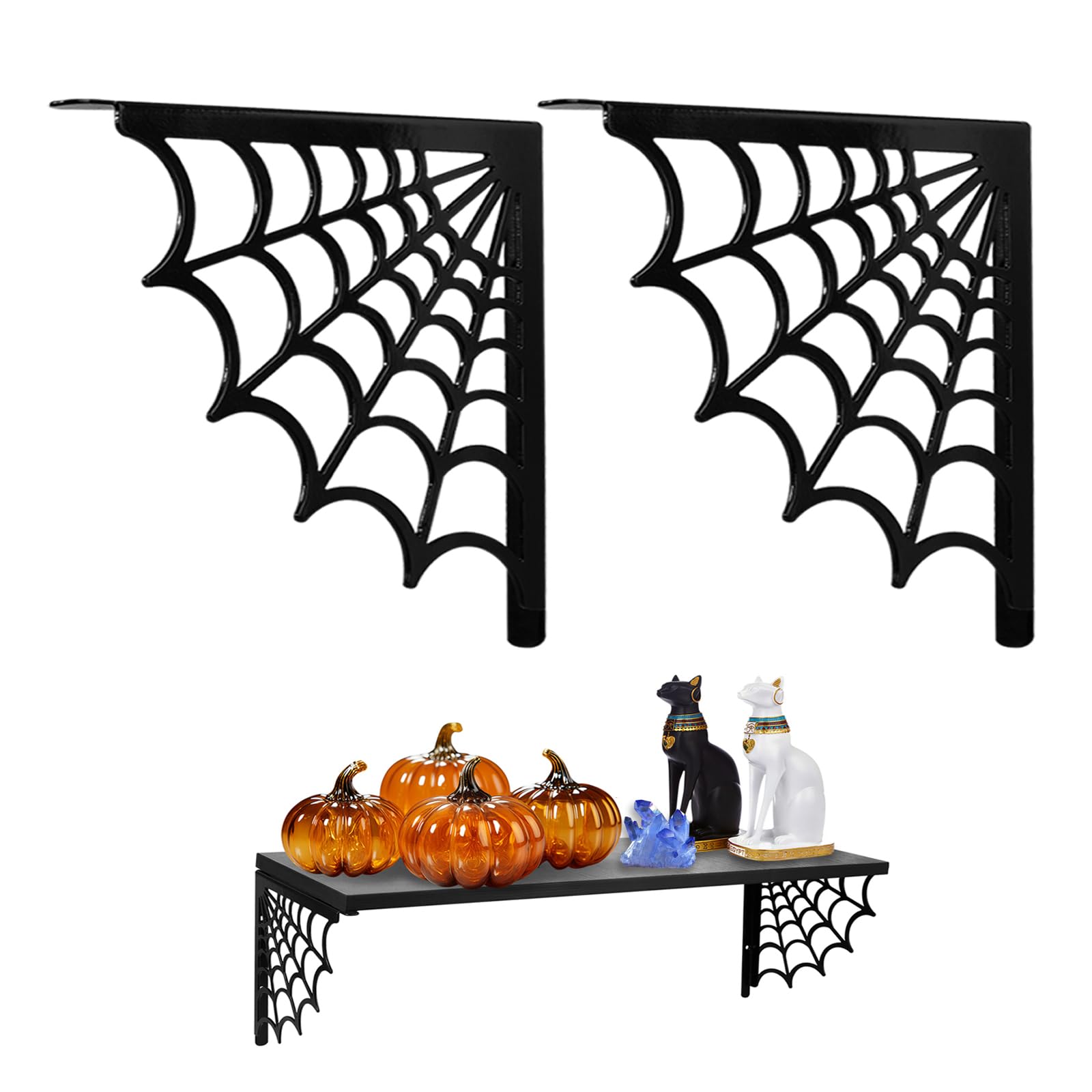 Amazon.com: otpuskay Spider Web Shelf Bracket, Goth Decorative Bracket ...