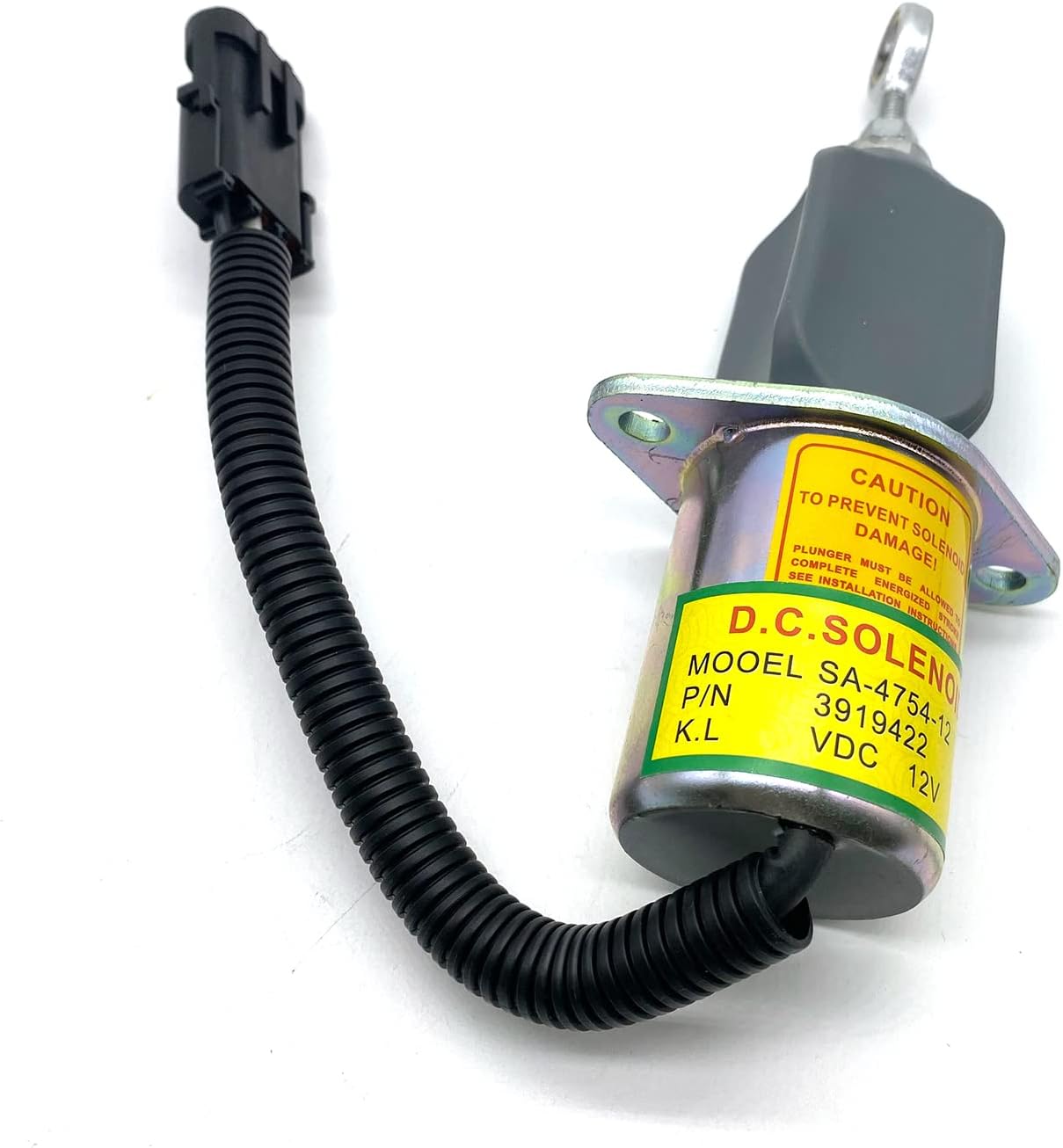 Amazon.com: K.L DC 12V Fuel Shut Off Stop Solenoid 3919422 for Cummins ...