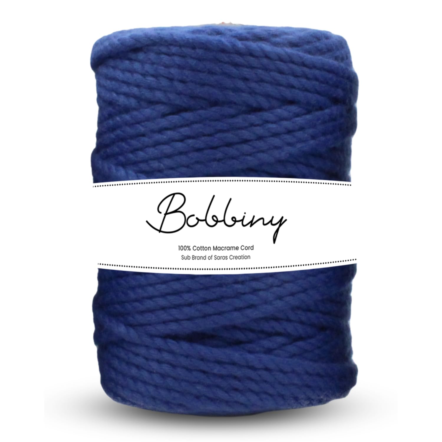 Bobbiny | 3 Ply Twisted Macrame Cotton Cord Dori (Roll Packaging ...