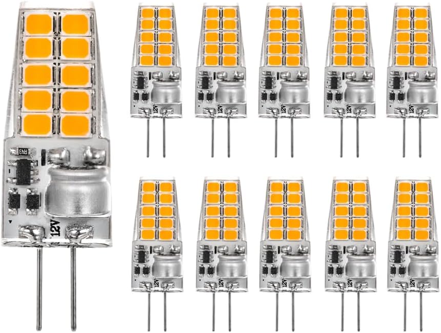 Maelsrlg G4 LED Bulb 12V AC/DC, 1.5W(20W Equivalent), JC Bi-Pin Landscape Light Bulbs, Non ...