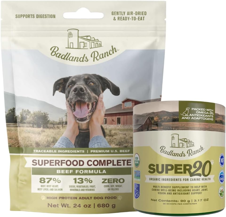 Amazon.com : BADLANDS RANCH 24 oz. Premium Beef and Super20 Bundle ...