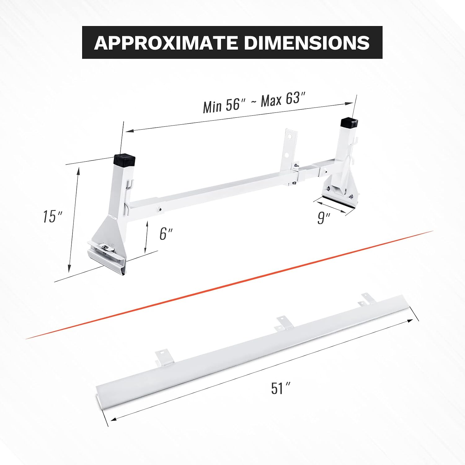 AA-Racks Model AX27 Aluminum Rain-Gutter Van Roof Australia | Ubuy