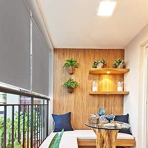 Hengmei Balkong insynsskydd solskydd insynsskyddad rullgardin, vertikal ...