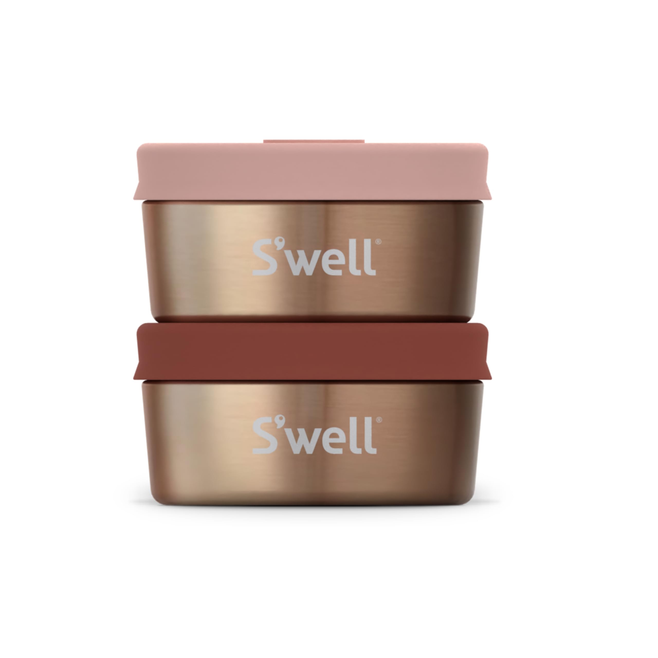 Amazon.com | S'well Stainless Steel Mini Canister Set of Two, 2oz, Pink ...