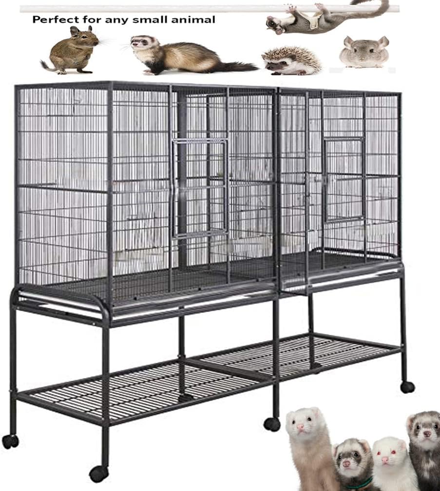 Amazon.com: MidWest Homes for Pets Deluxe Critter Nation Double Unit ...