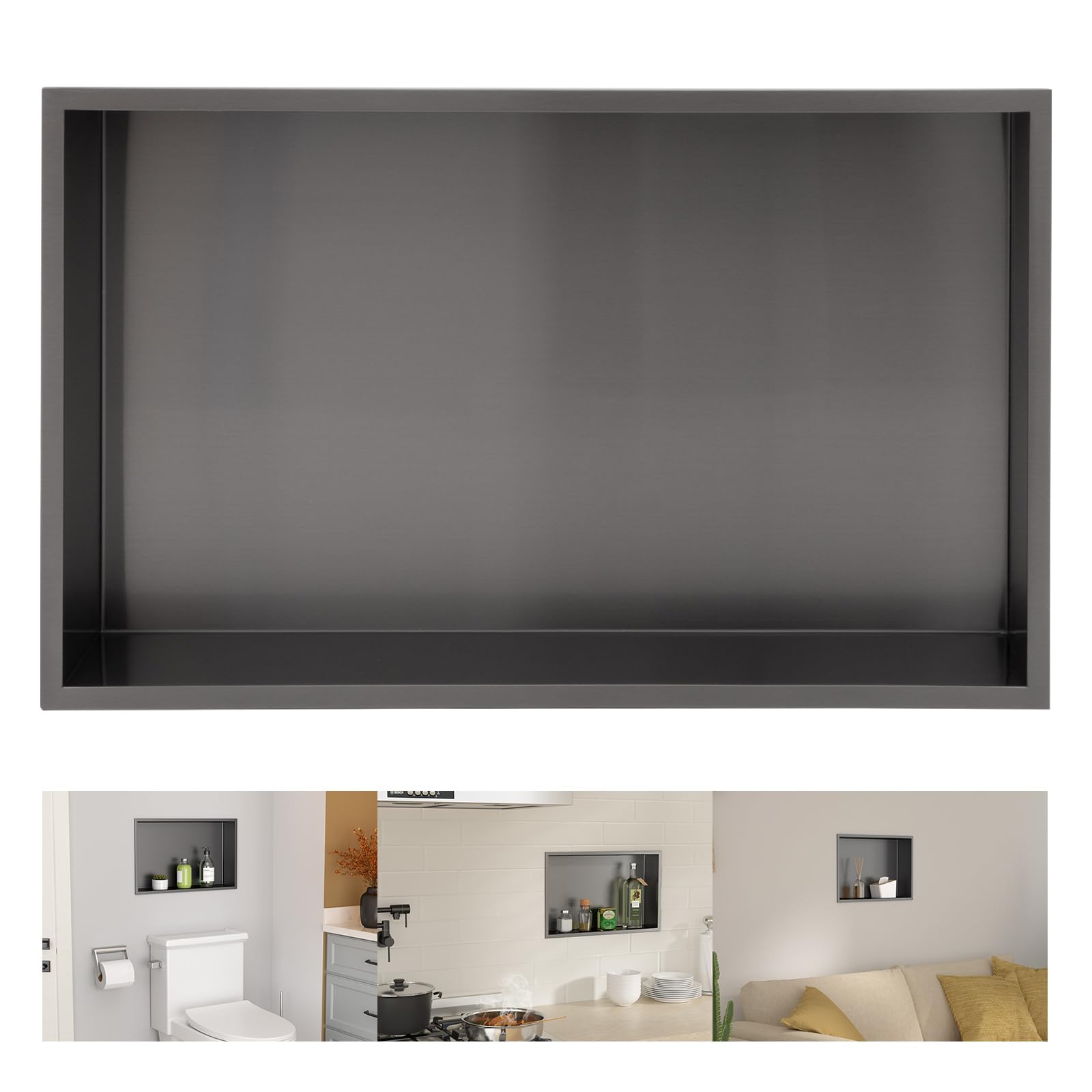 Snapklik.com : Shower Niche 20 X 12 Rectangle Bathroom Niche, No Tile ...