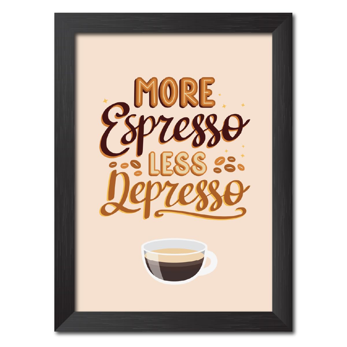 inspire TA Coffee Quotes Wall Frames Coffee Motivational Photo Frames ...