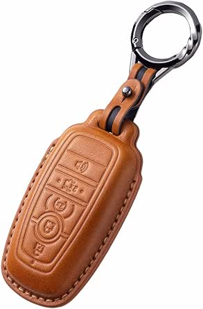 Amazon.com: YONUFI for Ford Key Fob Cover Leather Key Case Fob Holder ...