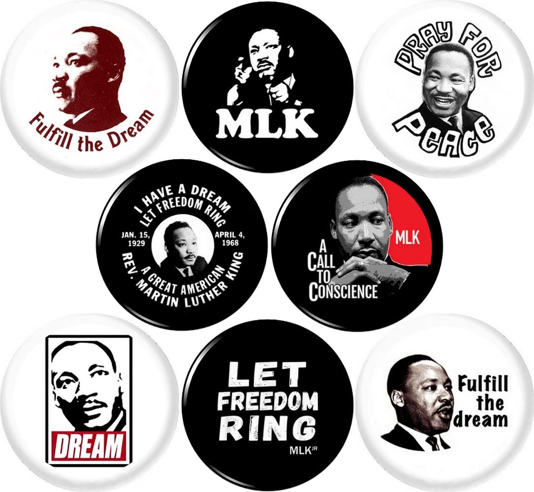 Amazon.com: Panic Buttons Martin Luther King #2 x 8 NEW 1inch inch (25 ...