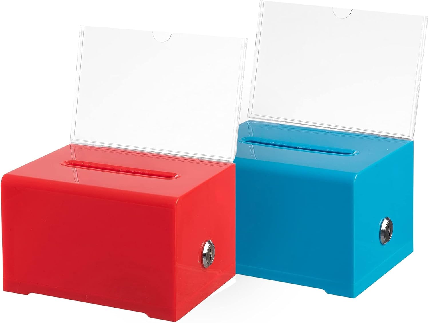 Amazon.com: Adir Acrylic Donation Ballot Box (Red) & Acrylic Donation ...