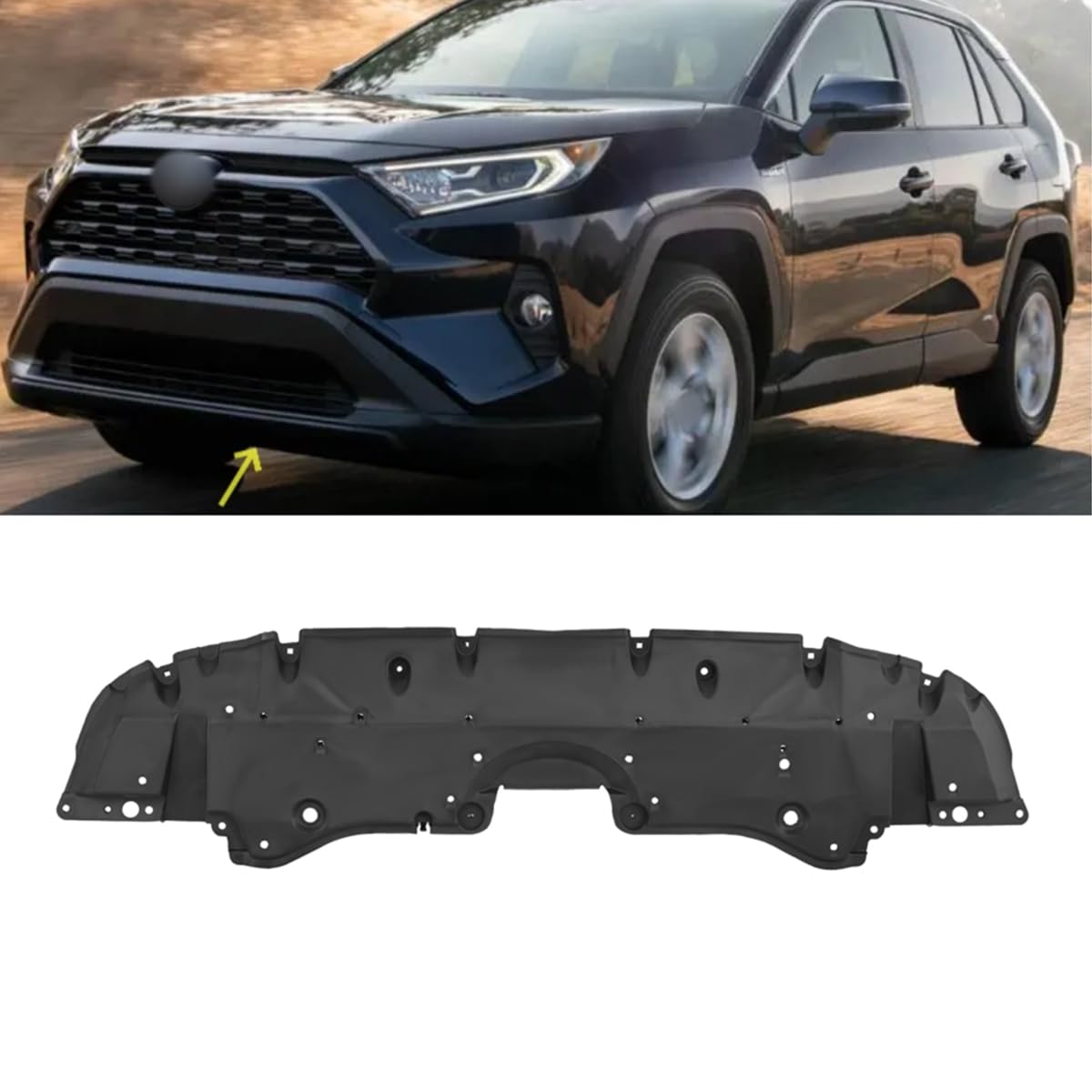 Amazon.com: KARPAL Fit for 2019 2020 2021 Toyota RAV4 Front Lower ...