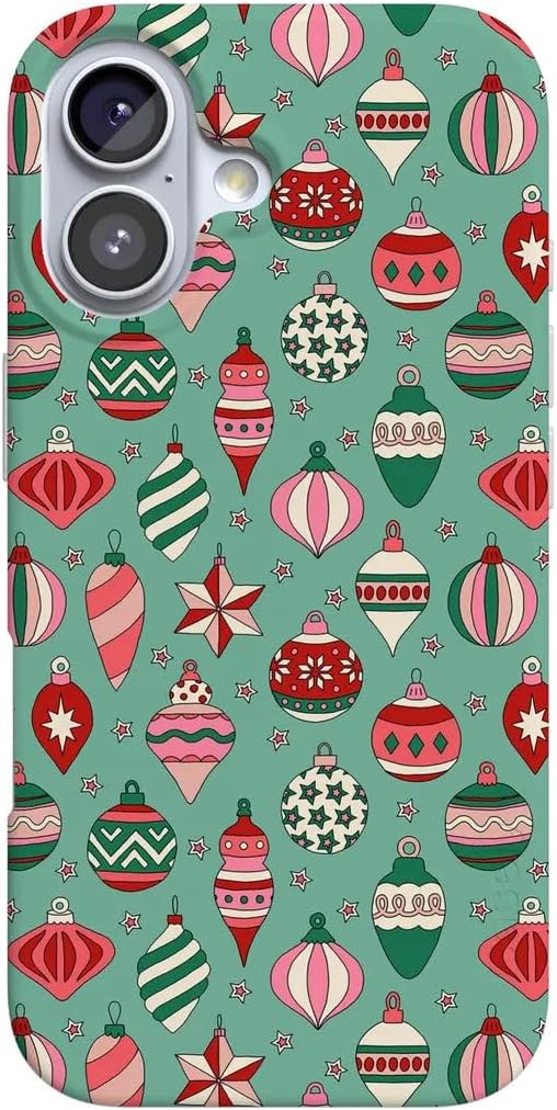 Amazon.com: Casely iPhone 17 Case | All Decked Out | Festive Ornaments ...