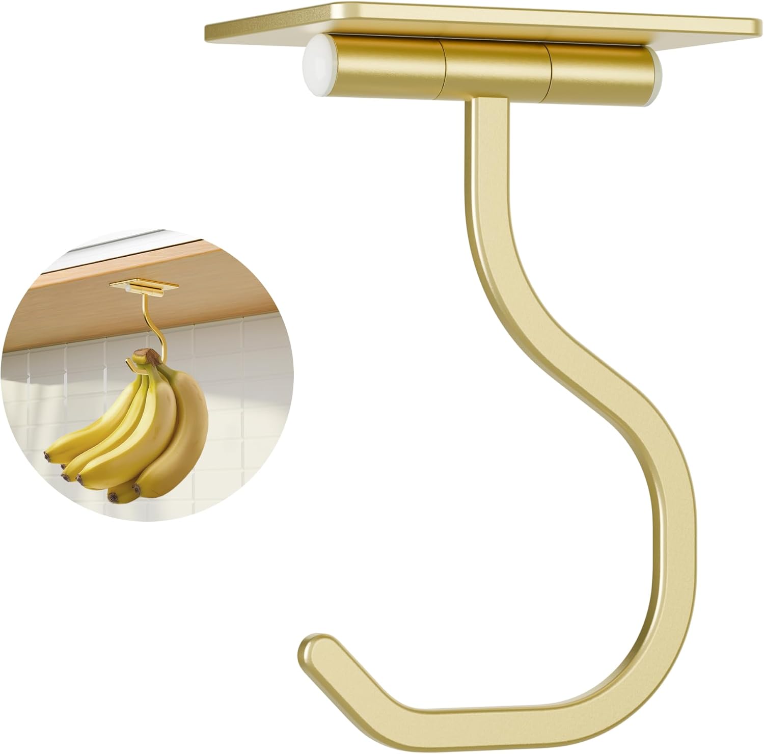 Amazon.com: bussdis Banana Hook Under Cabinet - Adhesive Banana Hanger ...